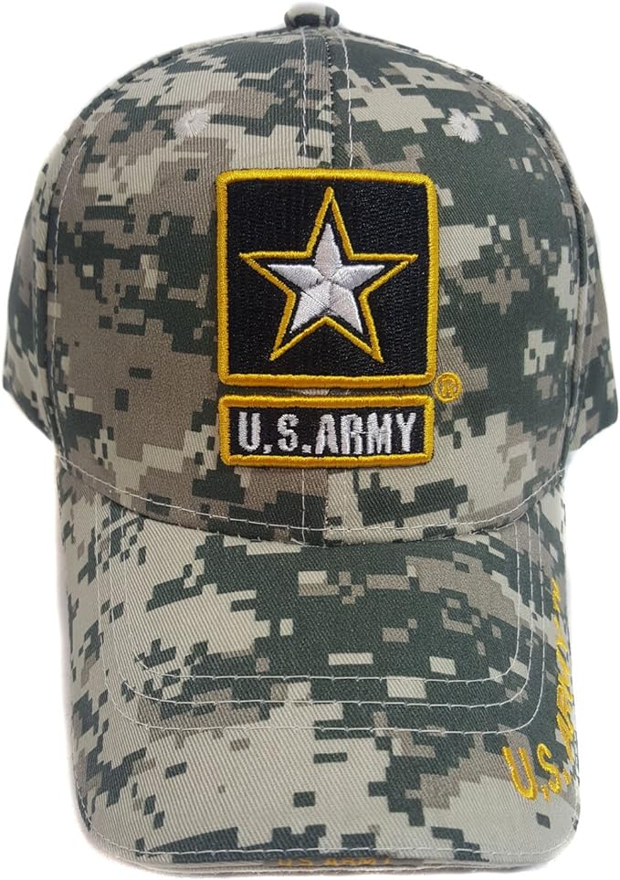 US Military Army Gold Star Digital Camouflage Baseball Hat Cap – Hat Crew